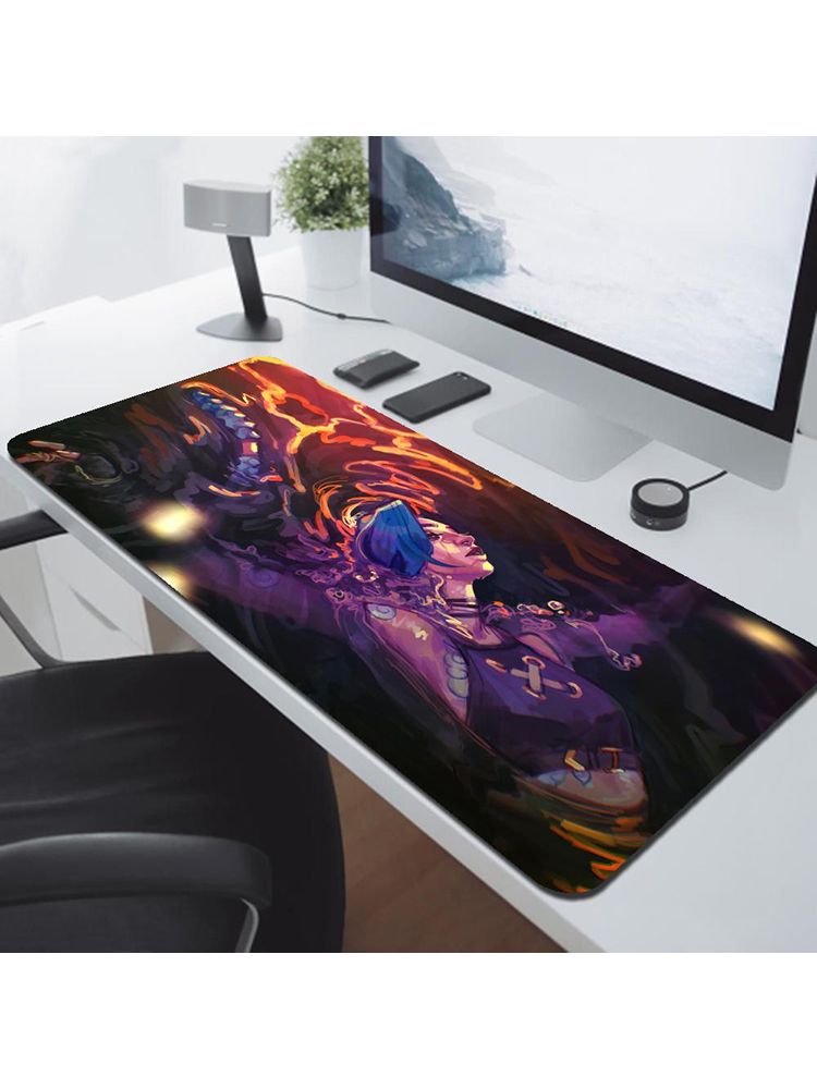 Размер 40x90 см, игровой коврик для мыши League of Legends jinx, печать рисунков высокой четкости, стола XXL