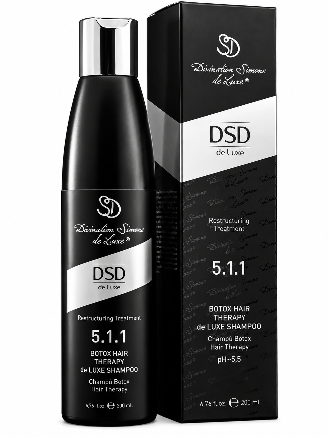 Шампунь DSD de Luxe 5.1.1 Botox Like Hair Therapy восстанавливающий Ботокс для волос, 200 мл