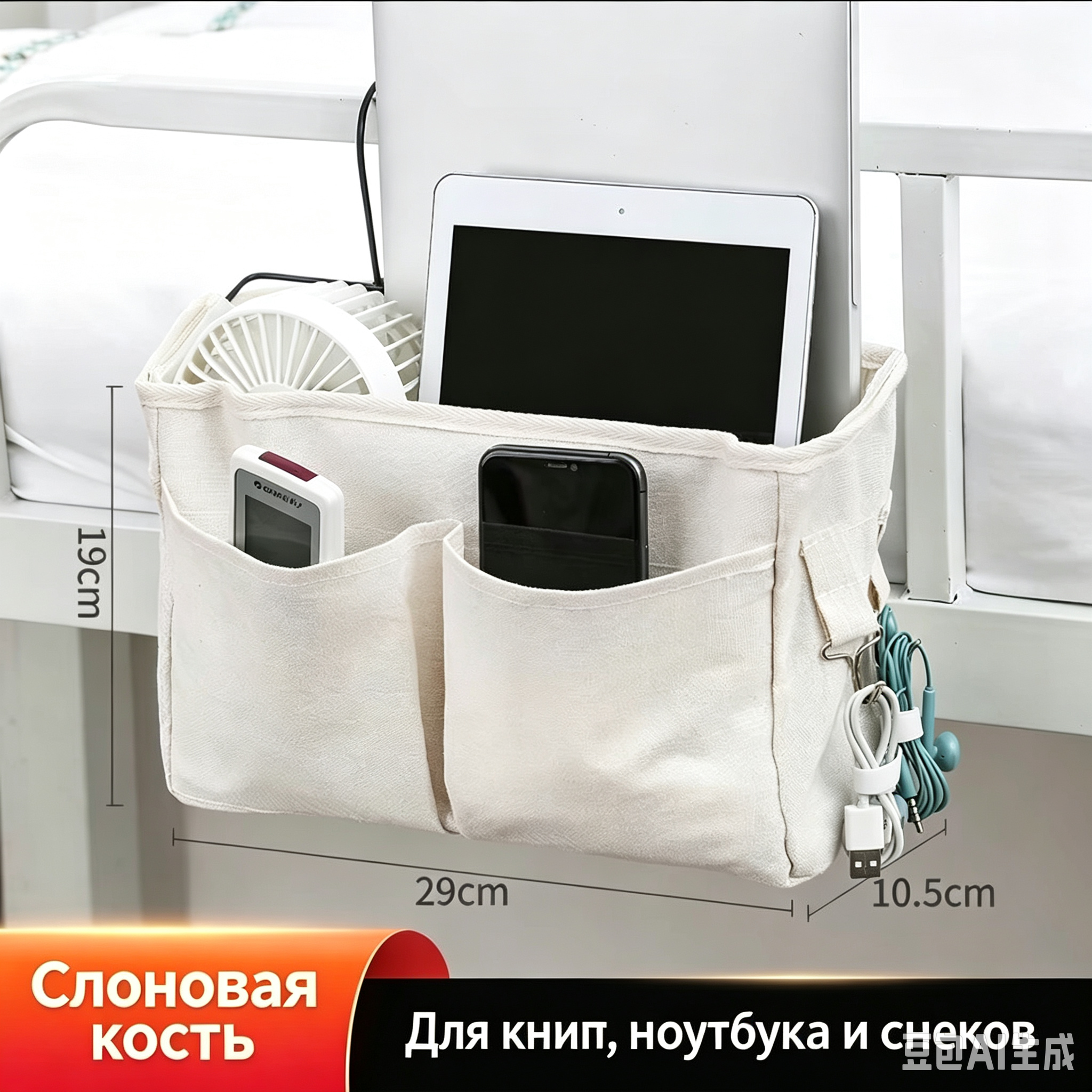 Полка у изголовья кровати и органайзер（INS、Высококачественные и популярные продукты）