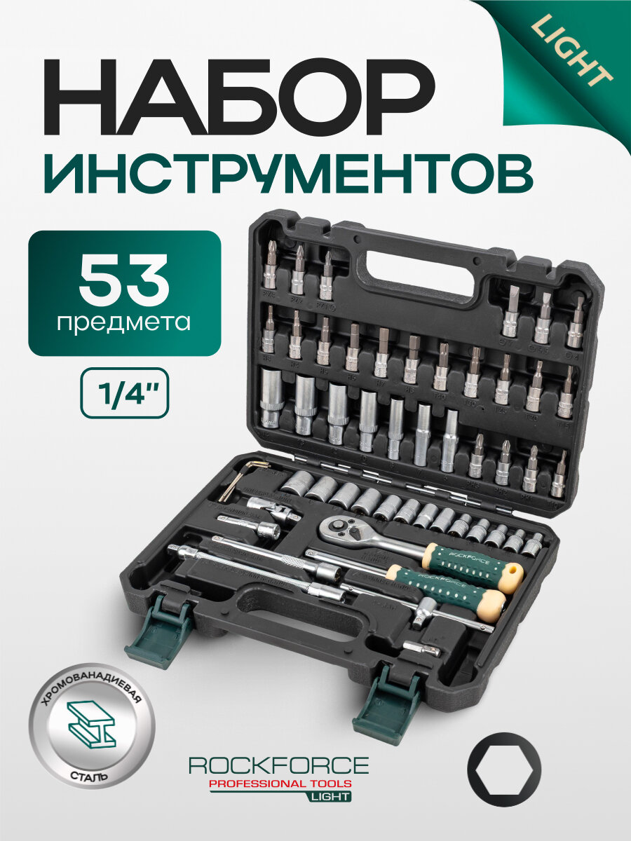 Набор инструментов для автомобиля 53 предмета