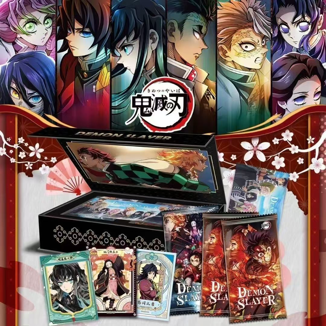 Клинок рассекающий демонов коллекционные аниме карточки 7/Demon Slayer anime cards collectibles 3 packaging