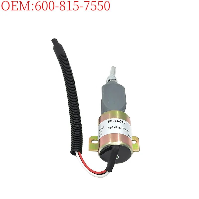 Клапан отсечки топлива (соленоид) для экскаватора Komatsu PC60-7, OEM 600-815-7550 SA-4269-24