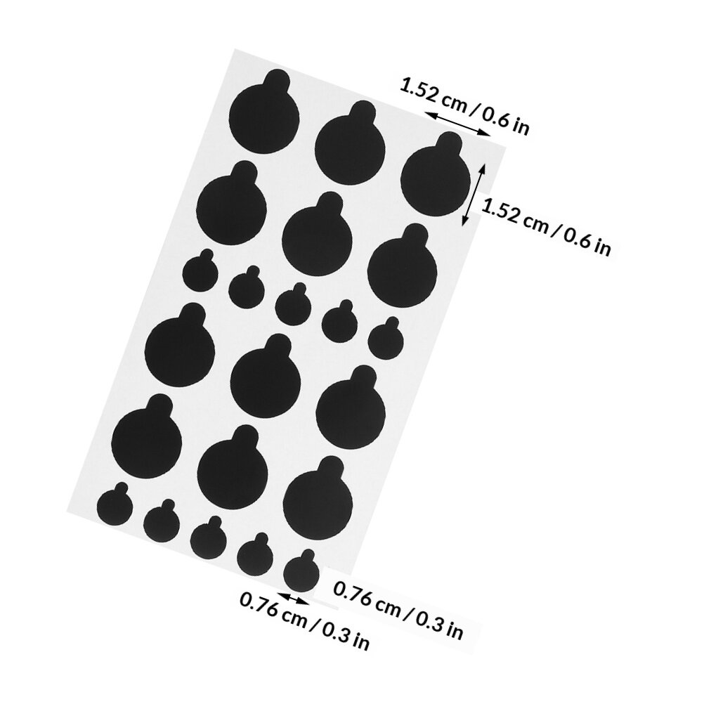 Самоклеящиеся Стикеры Для Заглушения Света Led 6 Листов Размер 1.52X1.52X0.10Cm