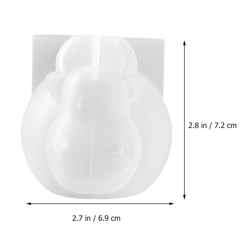 Силиконовая Форма Для Декора Маскота Коровьей Формы Для Творчества 6.9X7.2Cm
