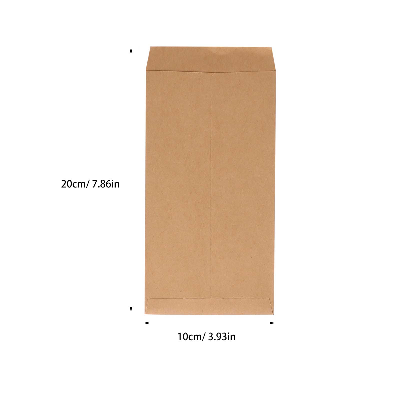 20 Шт Конверты Из Крафт Бумаги Для Подарков И Открыток 19.5X9X0.01Cm