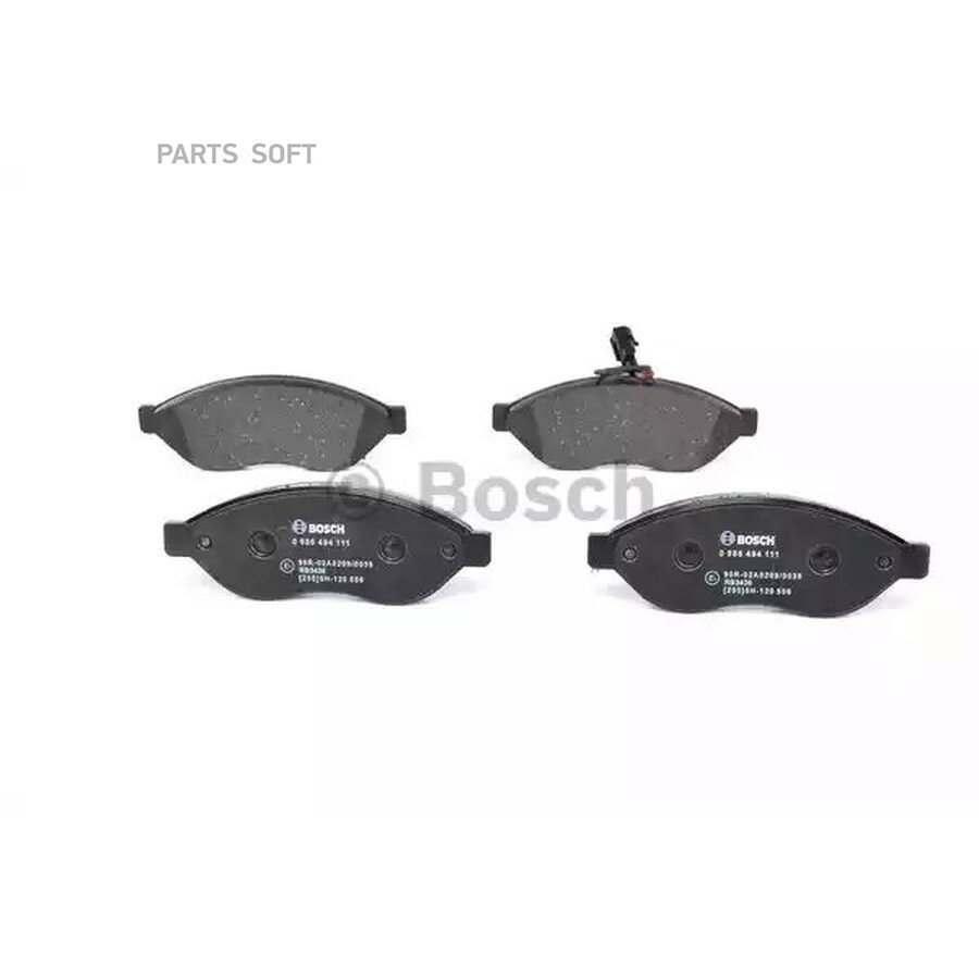 BOSCH 0986494111 0 986 494 111 0 986 494 111 13.0460-4807.2 [425356] ! колодки дисковые п.\ Fiat Ducato, Peugeot Boxer 2.2-3.0D 06>