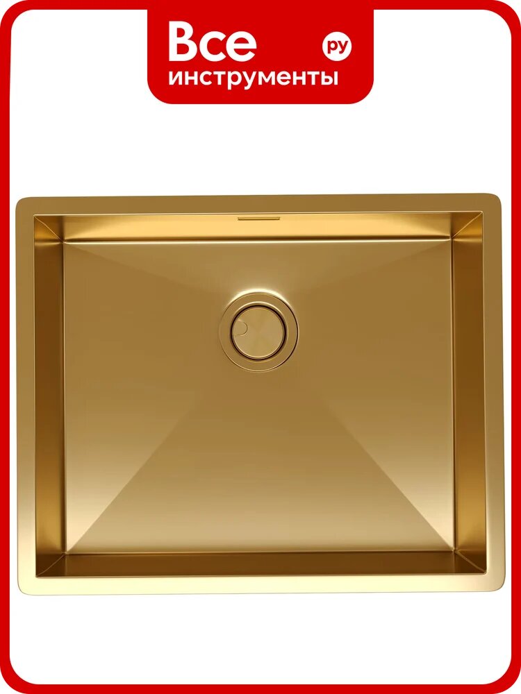 Кухонная мойка Reflexion home Como брашированное золото RX2054GD