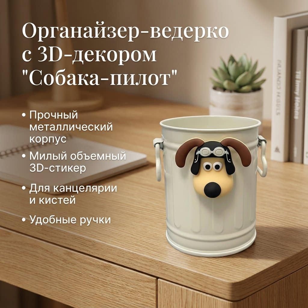 Настольный органайзер большой, Мишка и клубника, Артикул: 5327681417