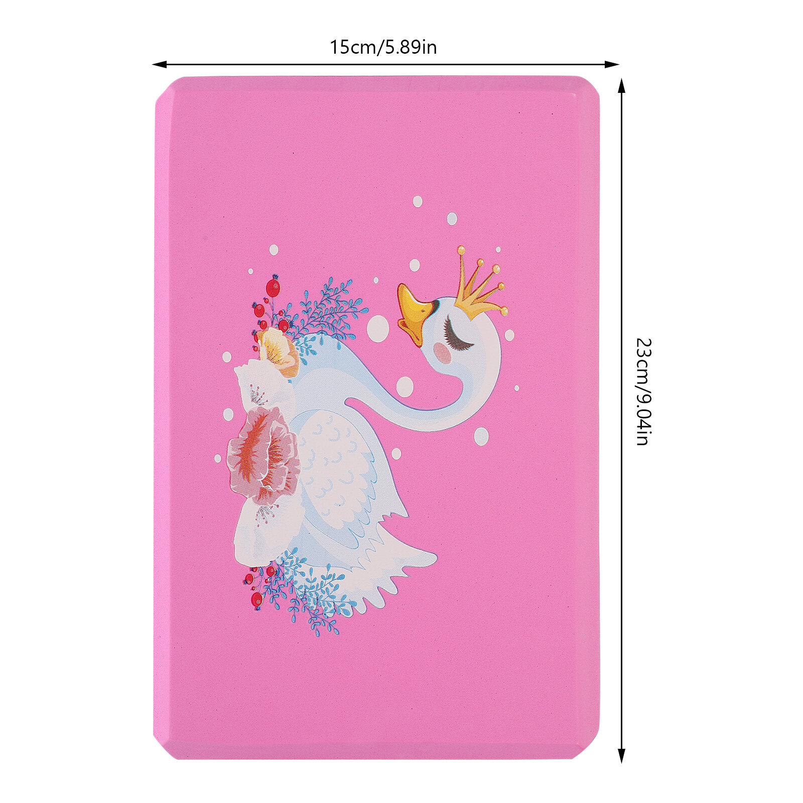 Розовый Йога Блок Для Тренировок 23X15X7.5Cm Поддержка И Растяжка В Йоге И Танцах