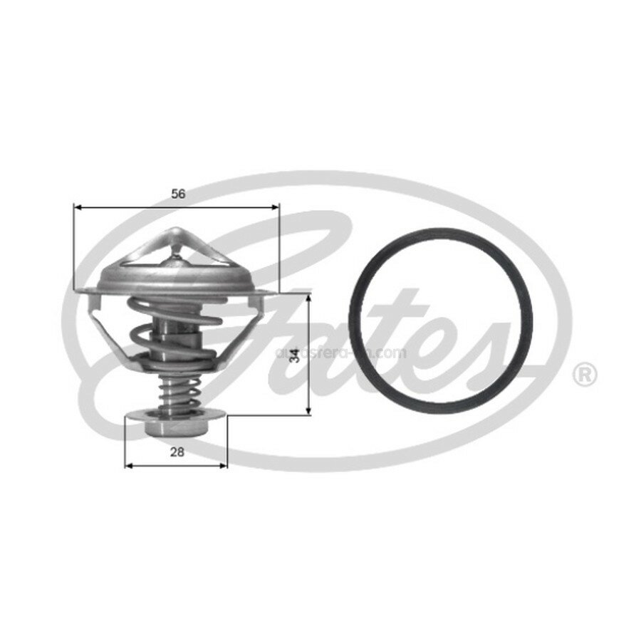 GATES TH05682G1 термостат!\ Nissan Almera/Primera 2.0 95-02