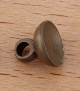 Mibrow медные концевые бусины 30 шт, 6/8/10 мм Коричневый, 8mm, Antique Bronze