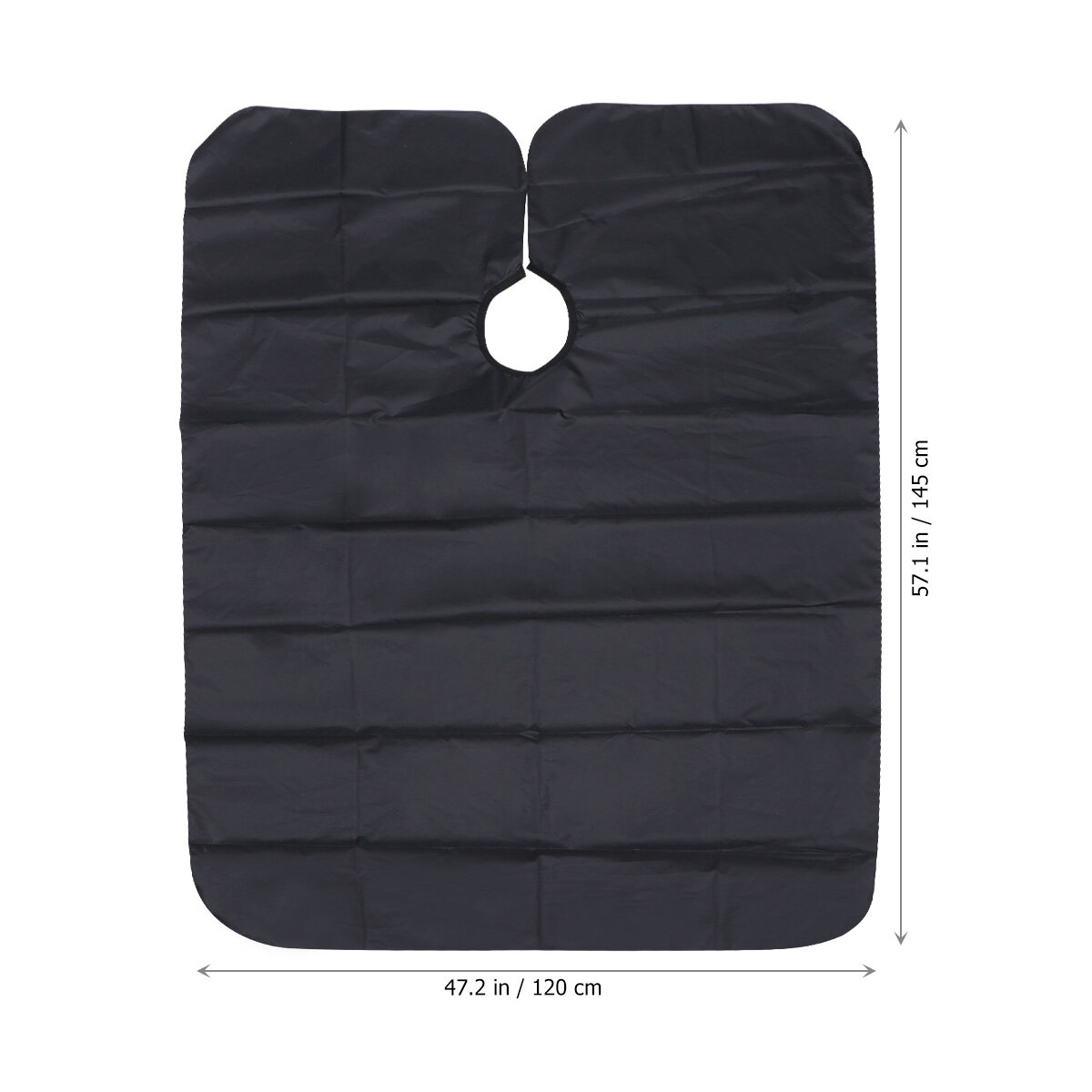 Парикмахерский покров для окрашивания, чёрный водонепроницаемый, размер M