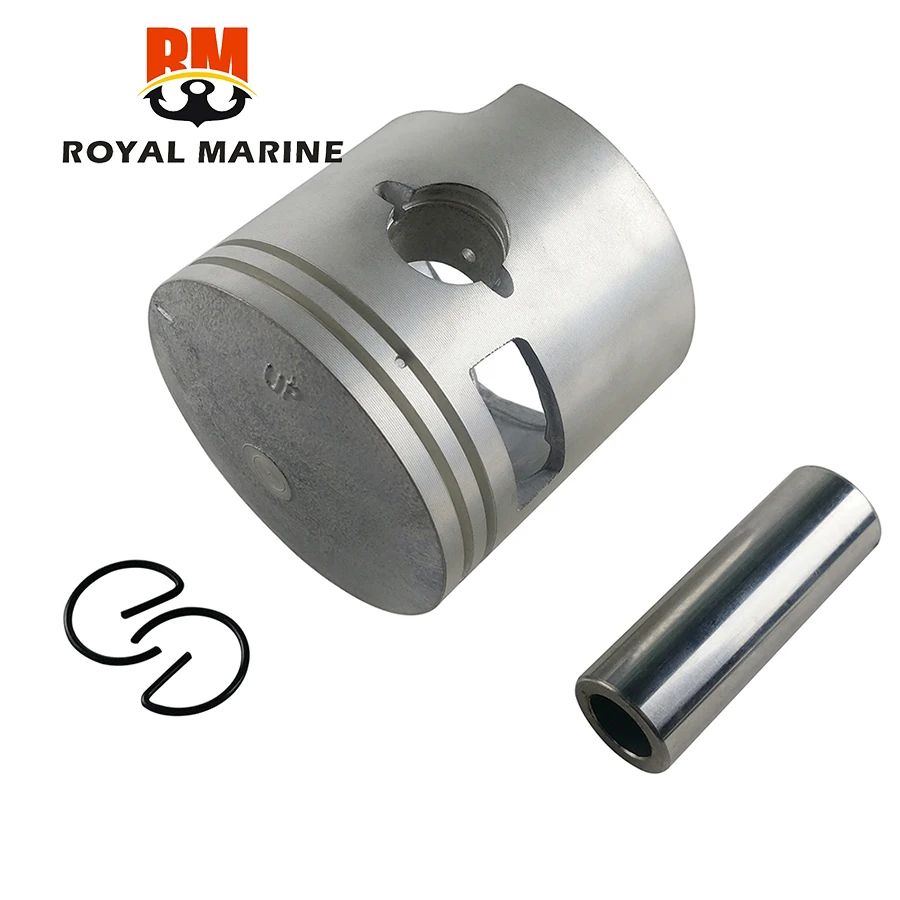 ROYAL MARINE Комплект поршней +0.50 мм O/S 72.5 мм для подвесного мотора Yamaha 2-тактный 25 л. с. 30 л. с. 61N-11636-00