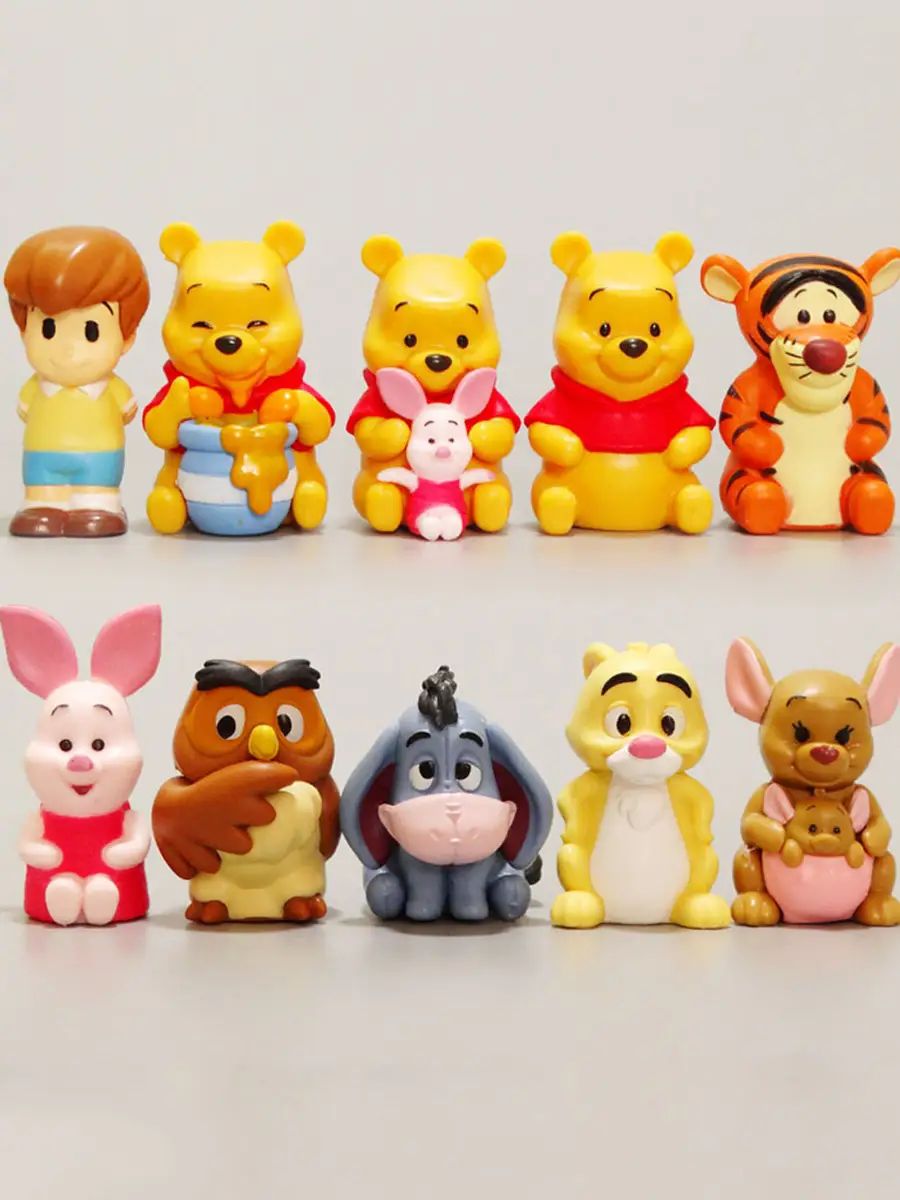 Набор фигурок животные Винни Пух / аниме Фигурки winnie pooh 10шт Детские игрушки