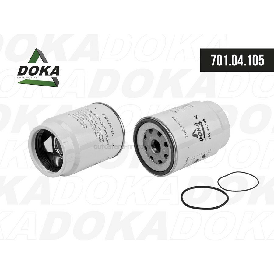 DOKA 70104105 Фильтр топливный сепаратор с уплотнительным кольцом D=110mm H=152mm 1-14 UNS S80X3 \MAN TGM/TGL/TGS/TGX