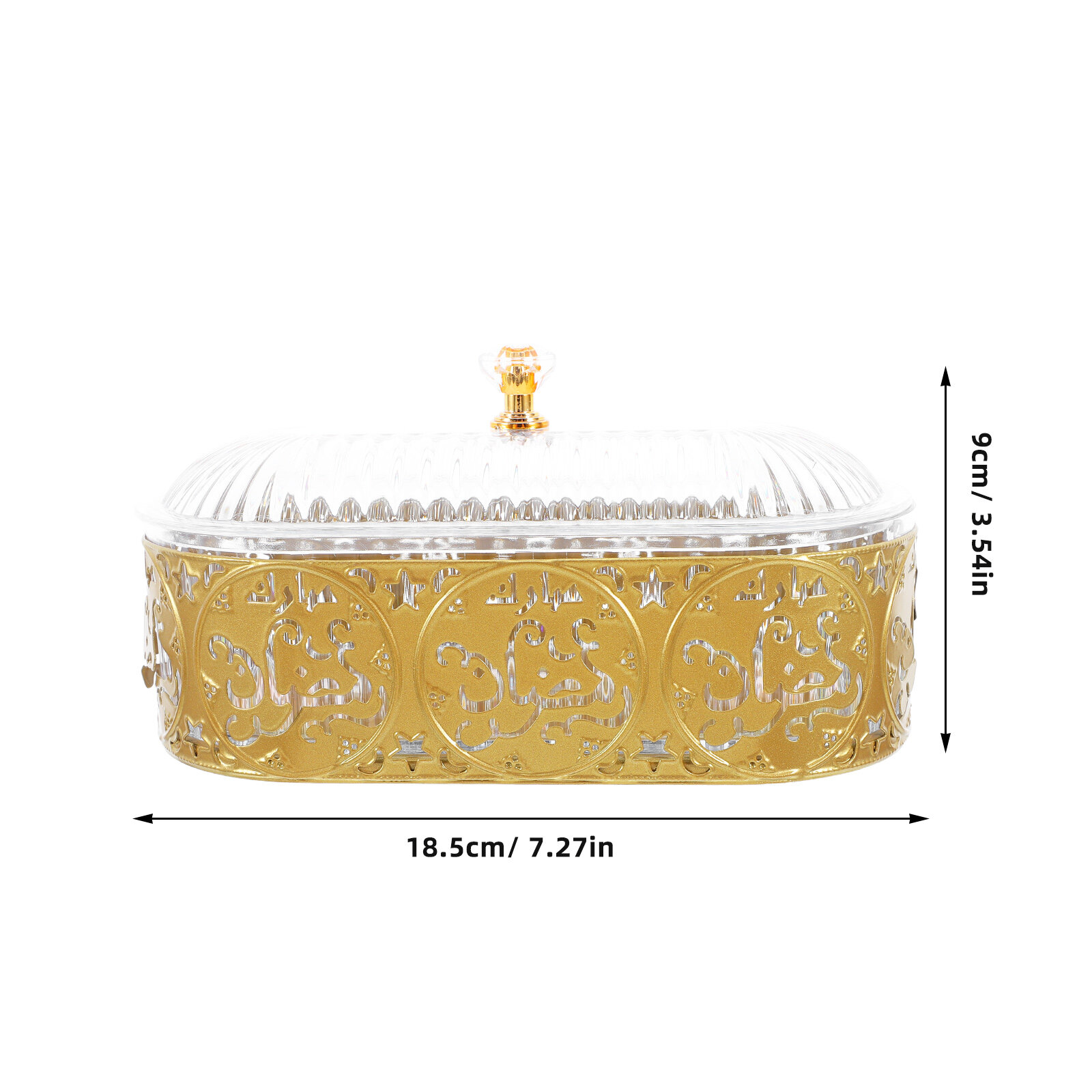 Восточный Поднос Для Сладостей И Сушеных Фруктов Eid Mubarak 18.50X9.50X9.00Cm