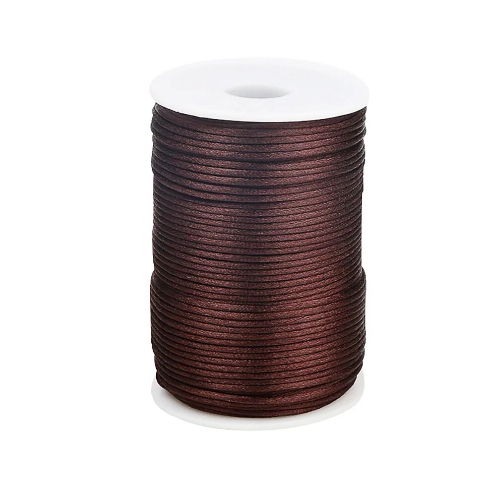Нейлоновый шнур для макраме 100м Коричневый, 2.5mm 100m, brown