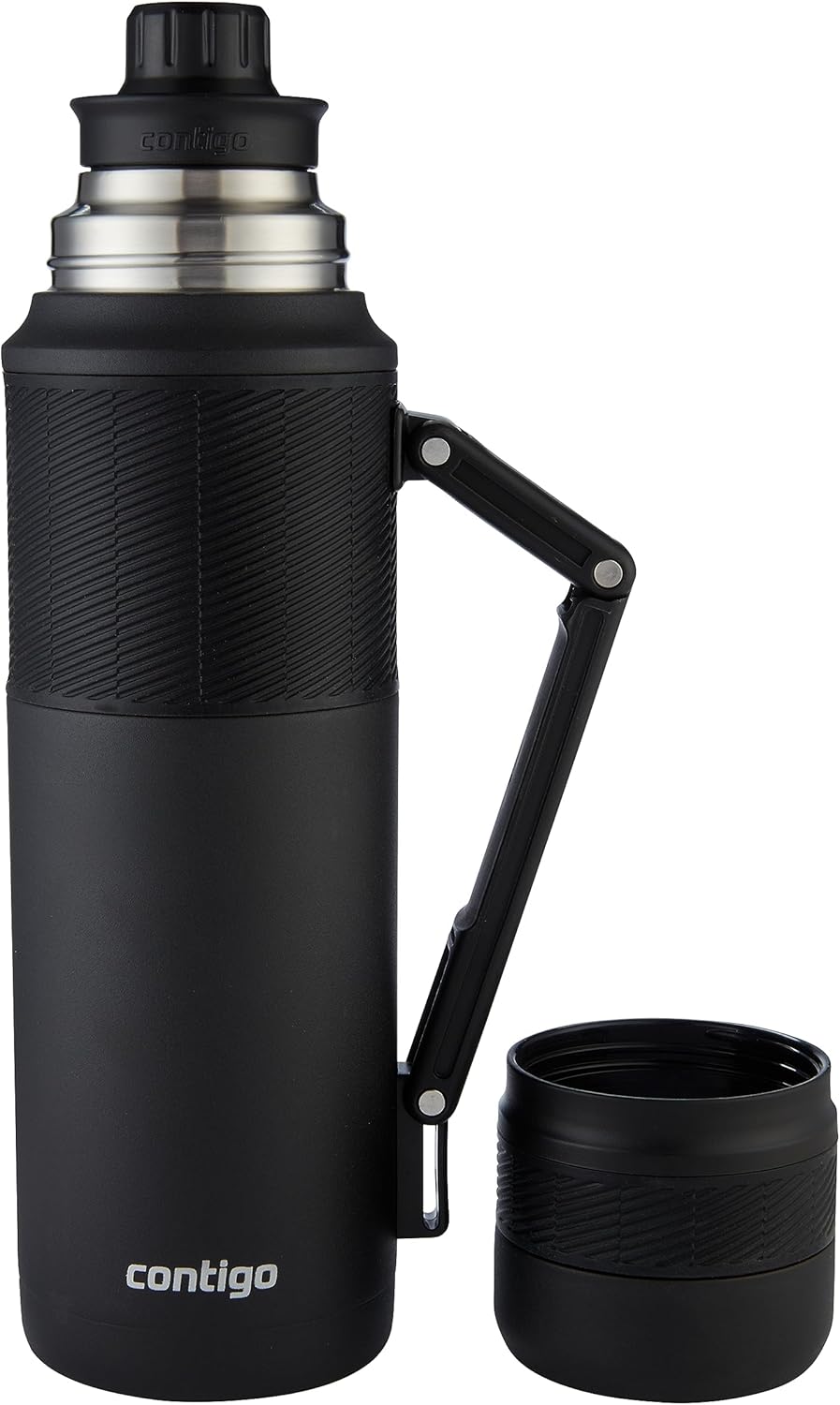 Contigo Термос 1.2 л, холод 45 ч, тепло 30 ч, вакуумный, крышка-чашка, черный