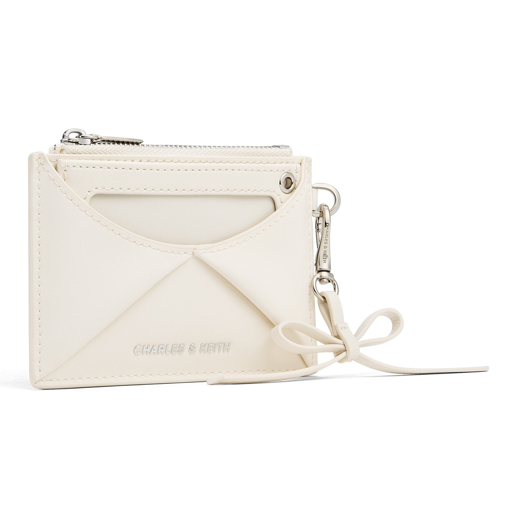 Визитница CHARLES & KEITH, фактура вязаная — фото 1