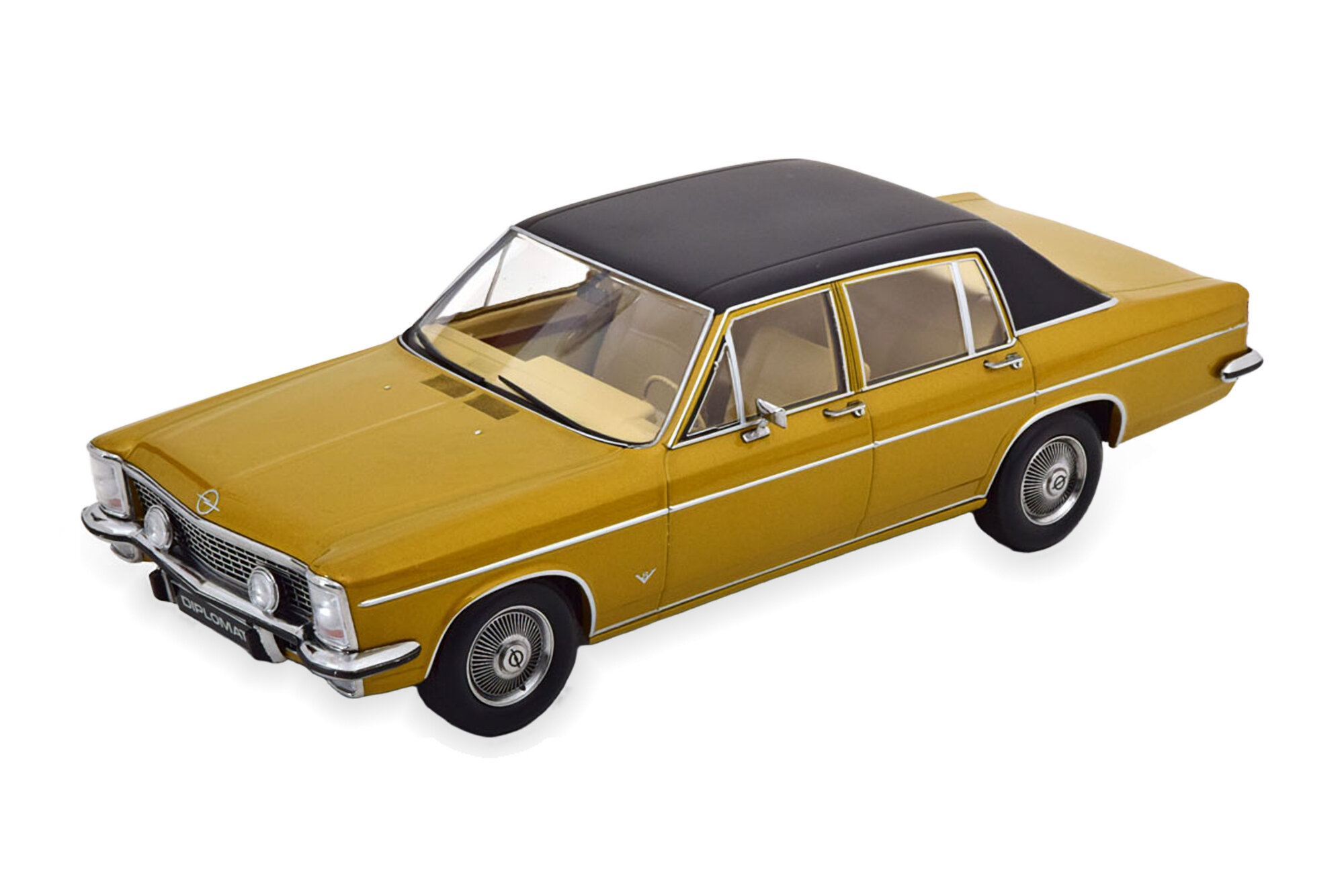 Модель коллекционная NOREV Opel diplomat V8 1969 golden metallic/matt-black