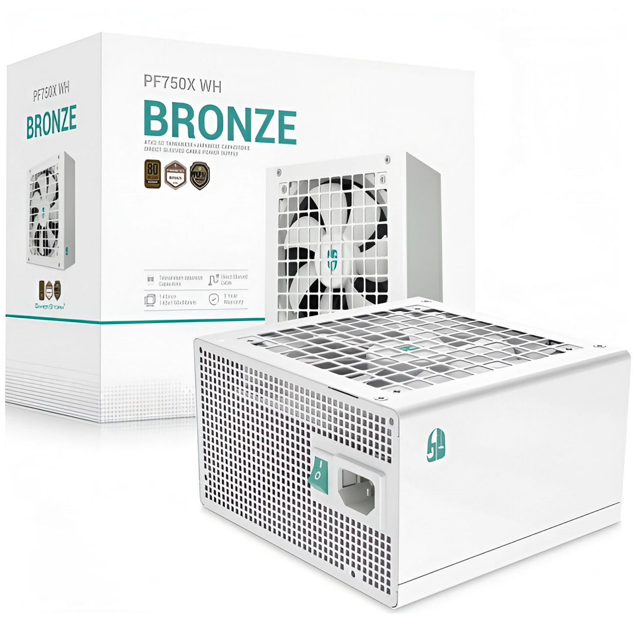 Блок питания DeepCool 750W GAMERSTORM PF750X WH White, 120 мм, 80 PLUS Bronze (R-PF750X-HD0W-WGEU)