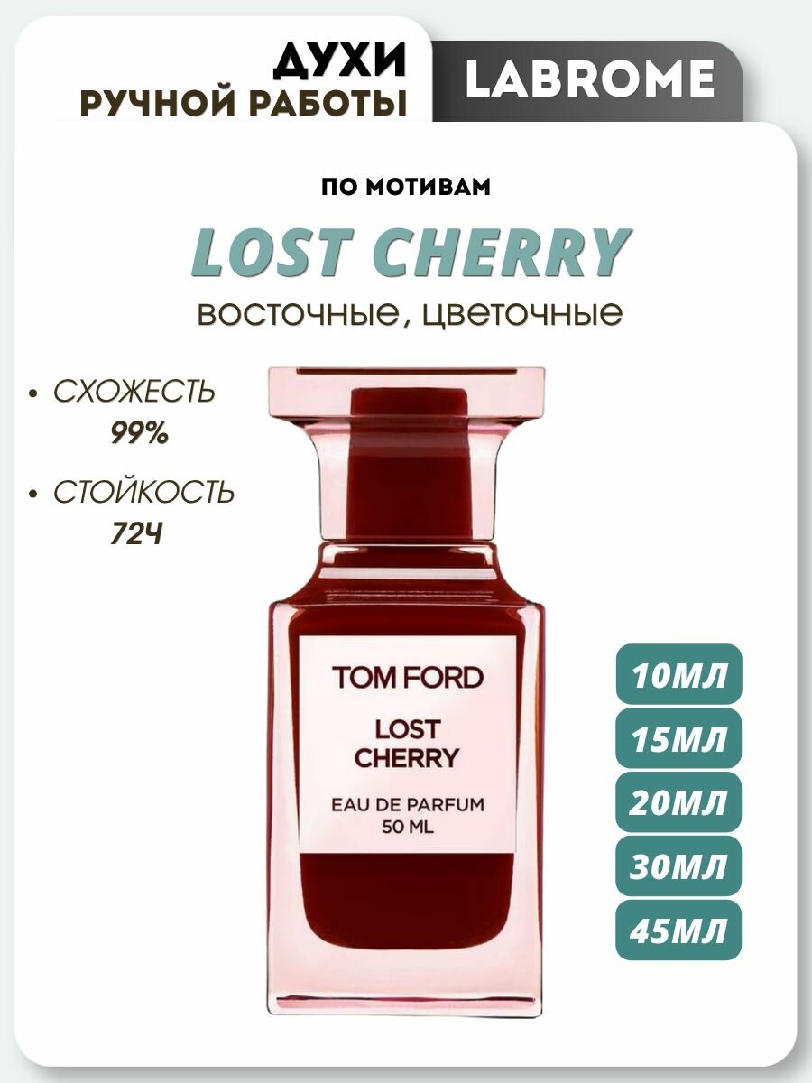 Lost Cherry (Лост Черри) духи ручной работы с ароматом вишни и миндаля.