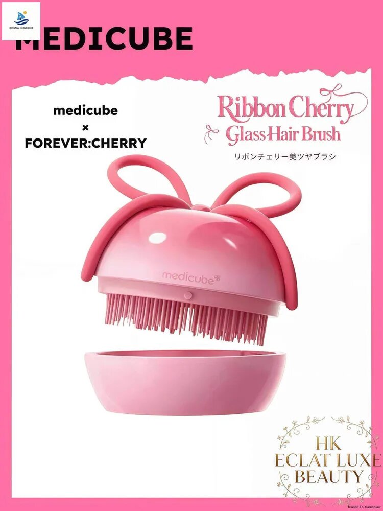 Воздушная расческа FOREVER Ribbon Cherry Glass Hair Brush