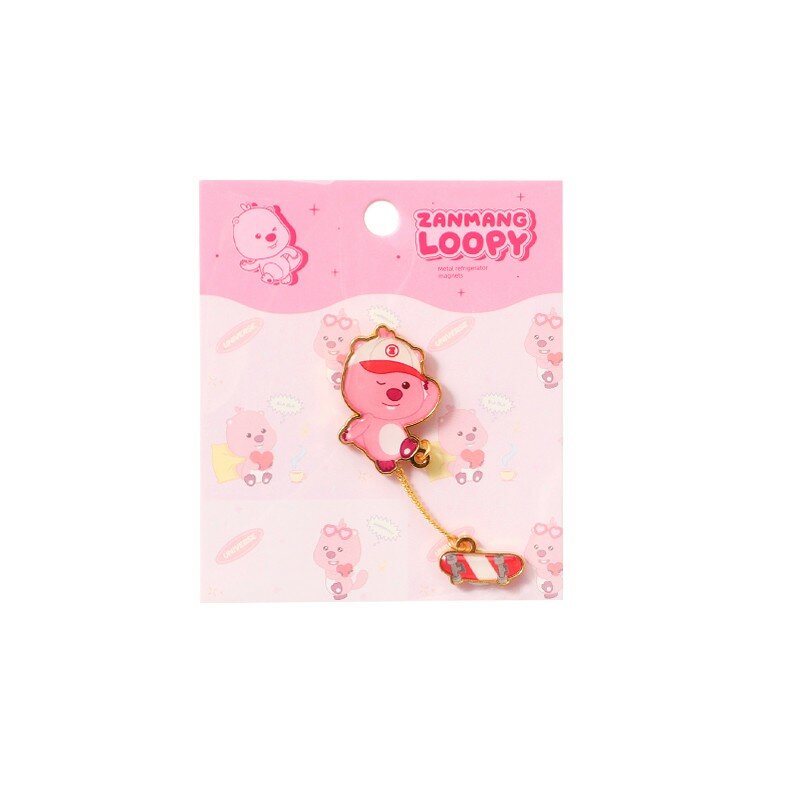 Магнит на холодильник LOOPY, металлический, милая девочка в бейсболке, коллекционный декоративный подарок
