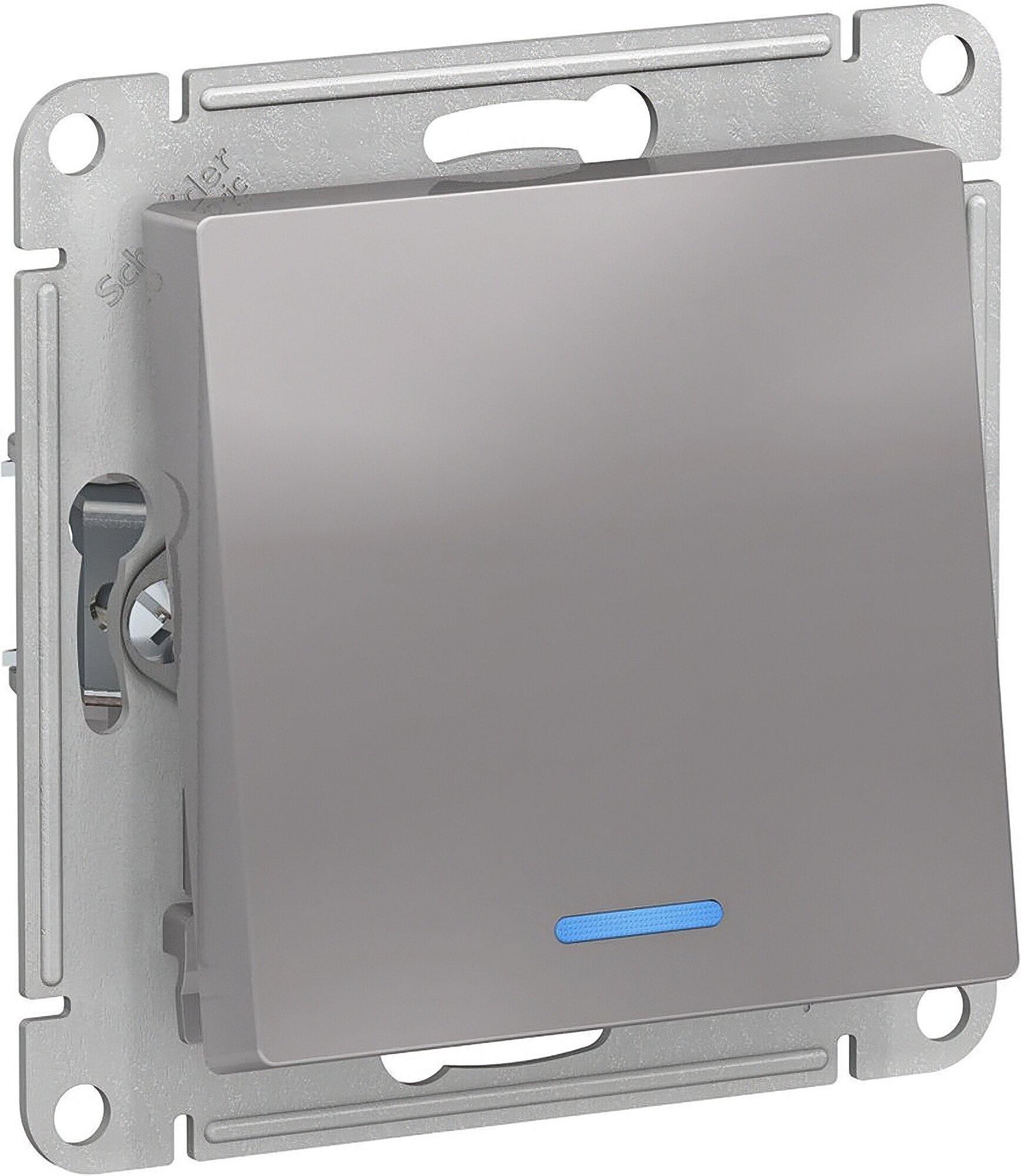 Переключатель 1-клавишный Schneider Electric Atlas Design ATN000363 алюминий