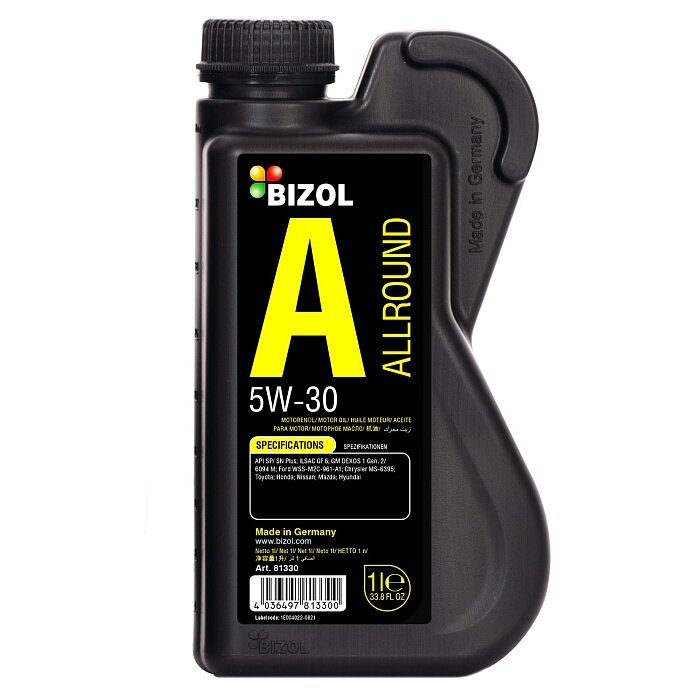 Синтетическое моторное масло Bizol Allround 5W-30, 1л