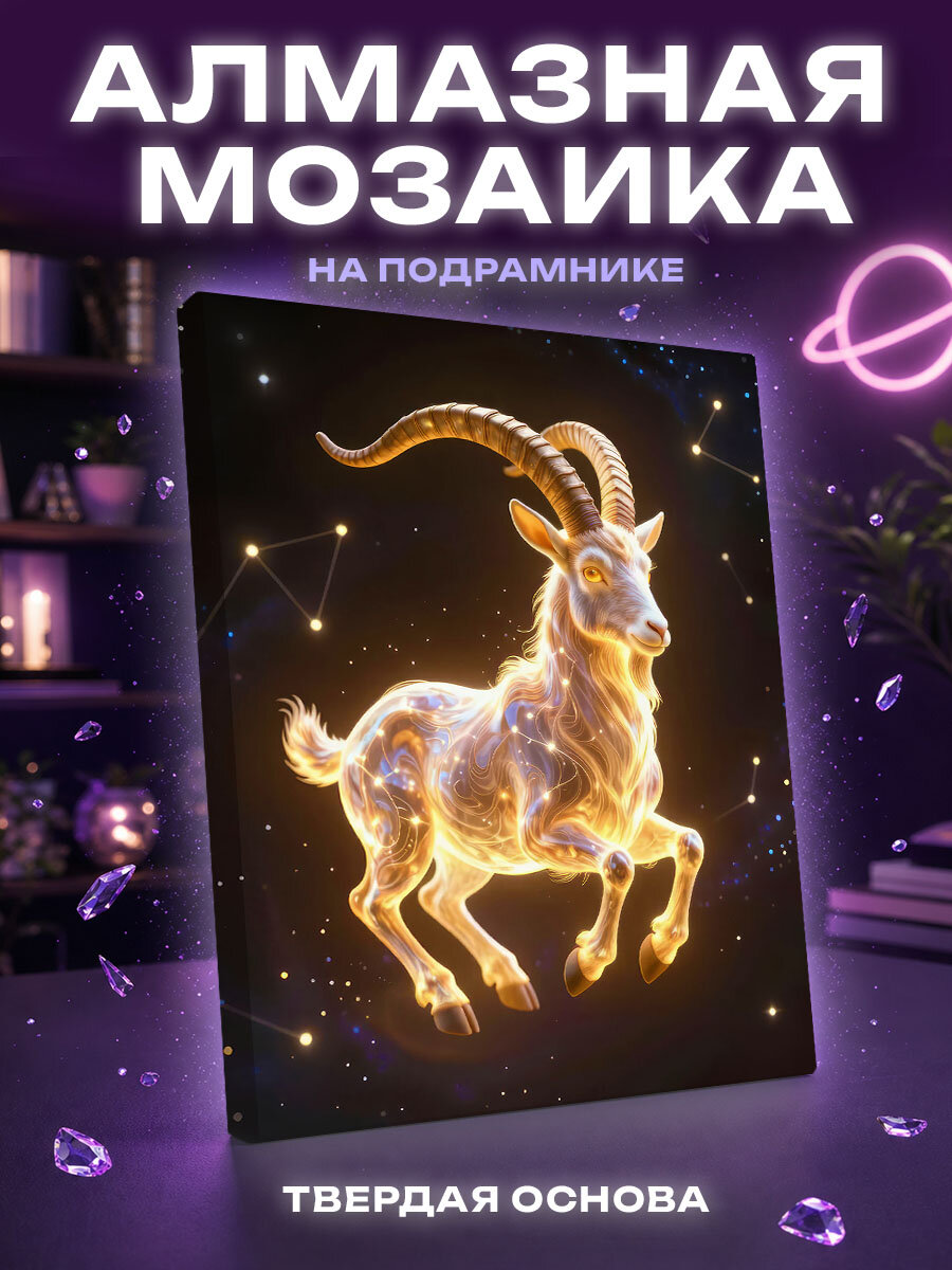 Алмазная мозаика Козерог