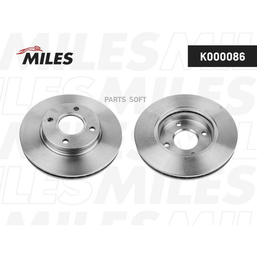Диск тормозной передний D260мм. вентилируемый FORD MONDEO 93-00/SCORPIO 93-98 (TRW DF2622) K000086 2шт MILES K000086 MILES K000086
