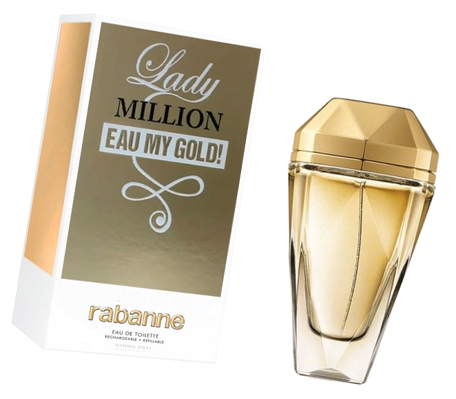 Женский парфюм Lady Million Eau My Gold Paco Rabanne 80 мл / Пако Рабан Леди Миллион О Май Голд