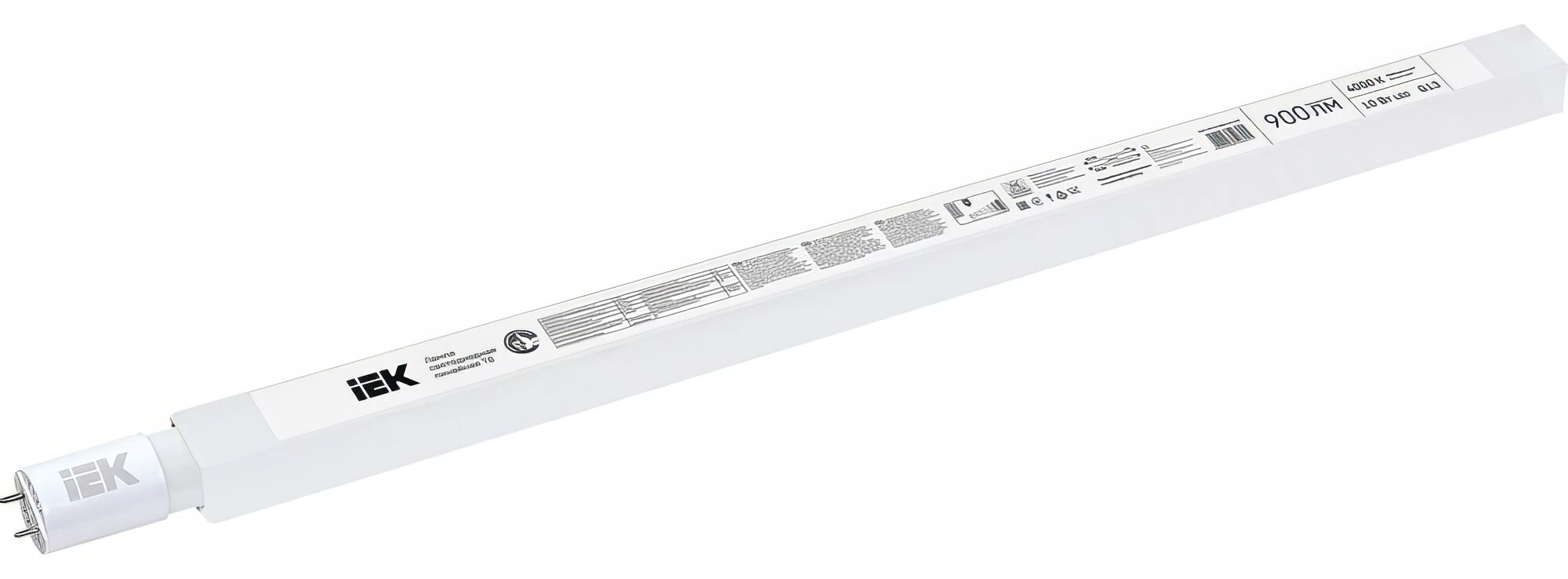 Лампа IEK LED T8 линейная 10 Вт 230 В 4000К G13 LLE-T8-10-230-40-G13