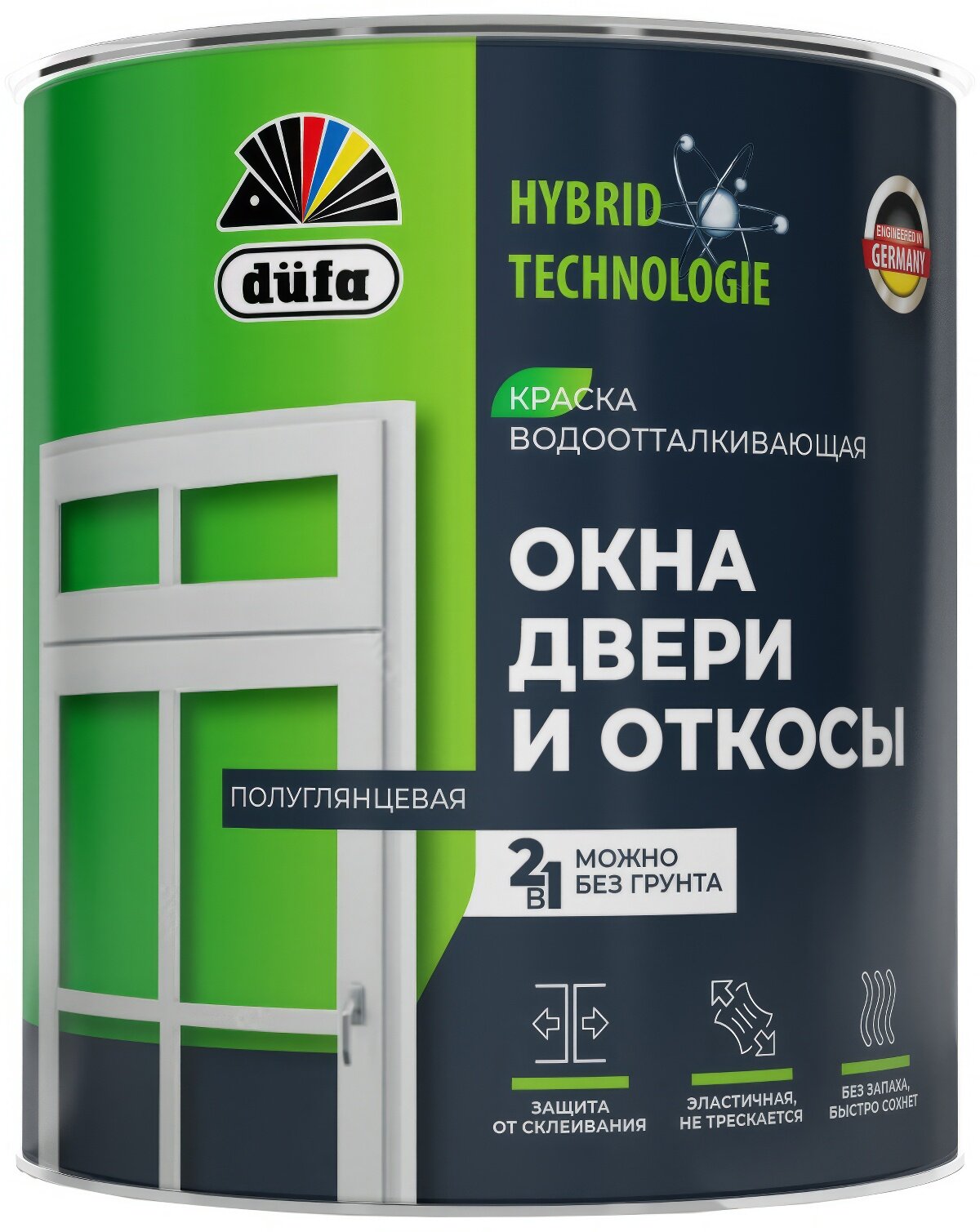 Dufa окна, двери и откосы краска база 1 0,75л
