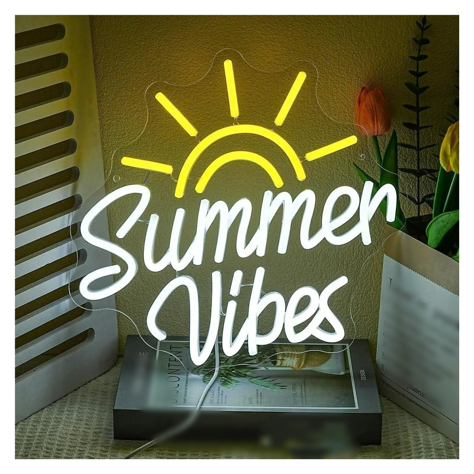 Неоновая Вывеска Summer Vibes 40x37cm