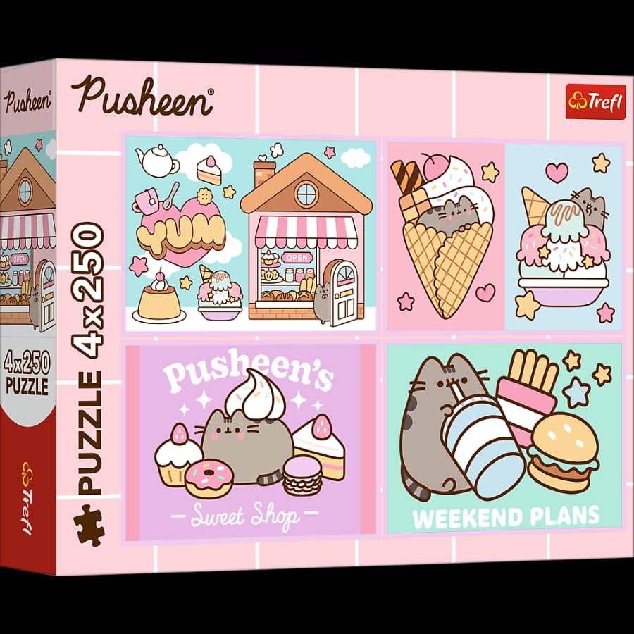 Пазл Trefl Познакомьтесь с Пушином, 4x250 элементов