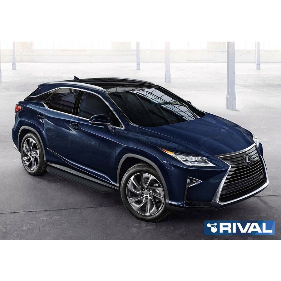 Пороги Premium-Black Lexus RX IV 2015-, 180 см, al от официального дистрибьютора, RIVAL, артикул A180ALB32031