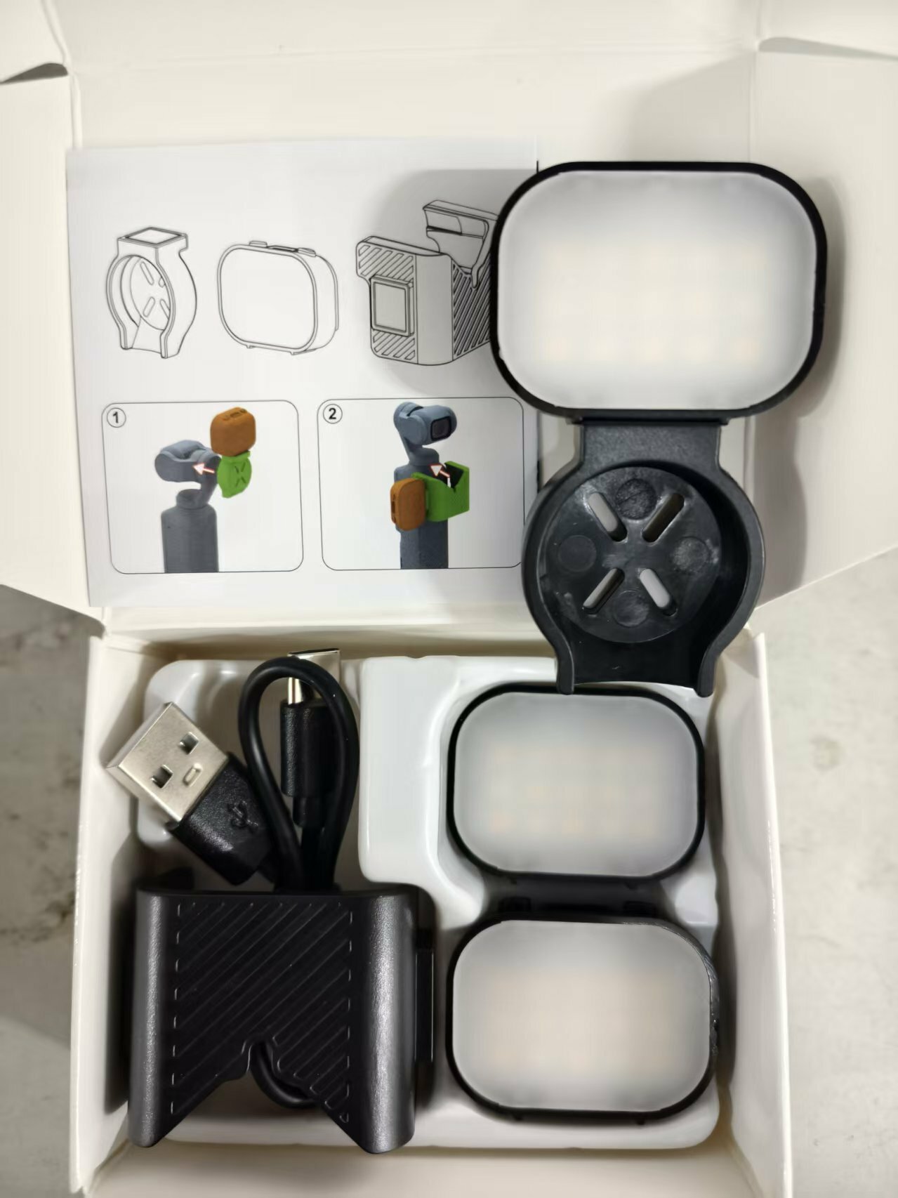 Магнитная мини-подсветка PK4 для DJI Osmo Pocket 3/4, LED свет для фото и видео, 3 шт.