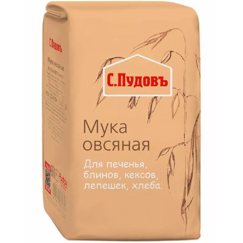 Мука С. Пудовъ овсяная бум/пак 400г