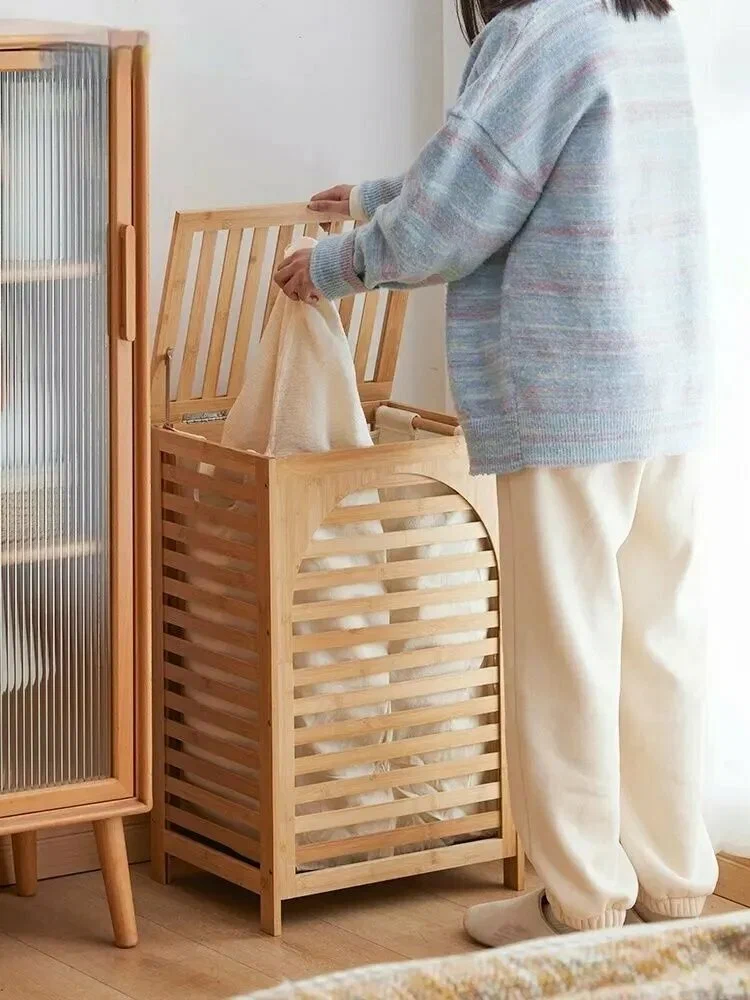 Корзина для хранения, корзина для стирки для хранения одежды, 85L，1 шт.