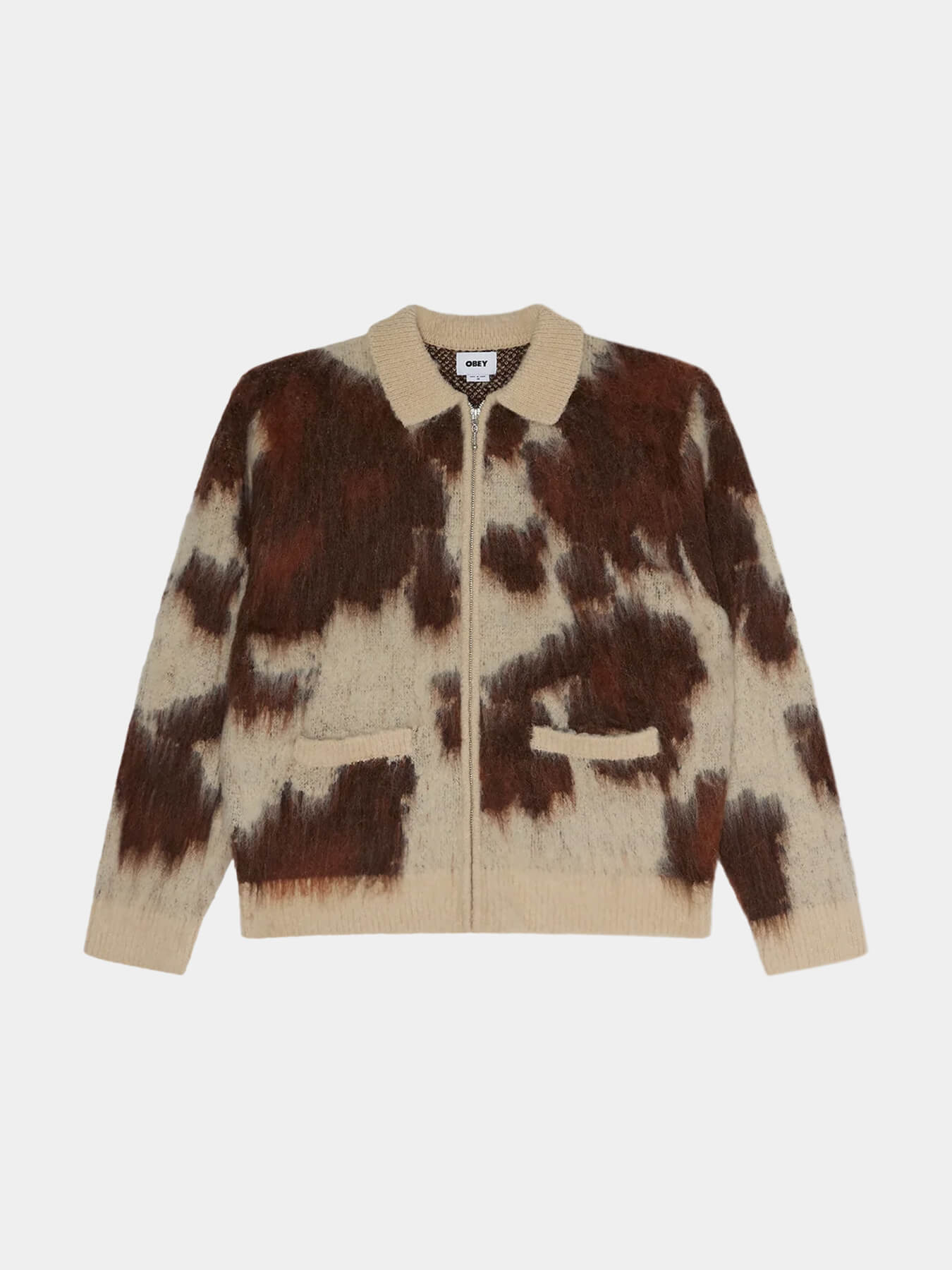Свитер COW PATTERN ZIP