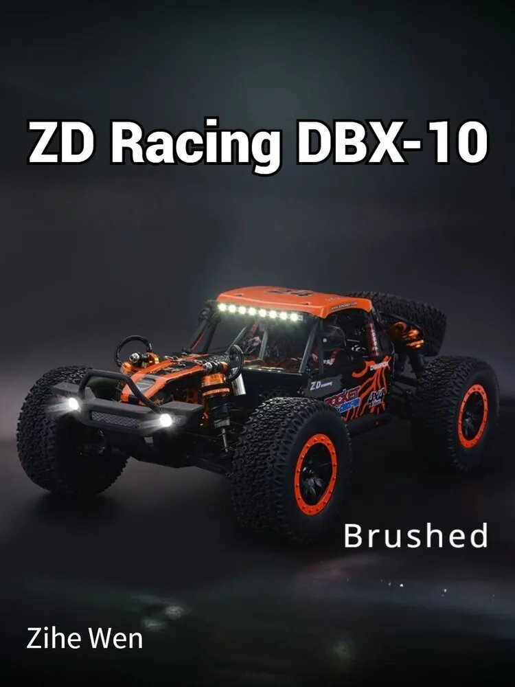 ZD Racing DBX-10 1/10 Brushed- 4WD пустынный грузовик-багги для бездорожья, с аккумулятором и зарядным устройством, подарок для мальчика. --- Zihe Wen