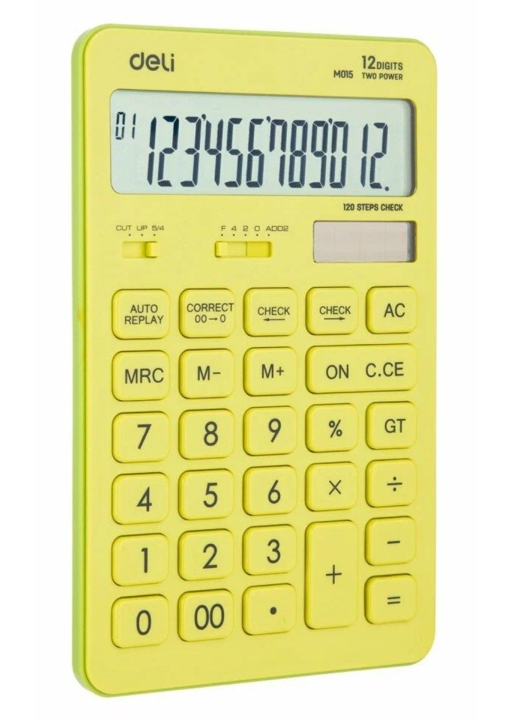 Калькулятор Deli Touch EM01551 в жёлтом цвете