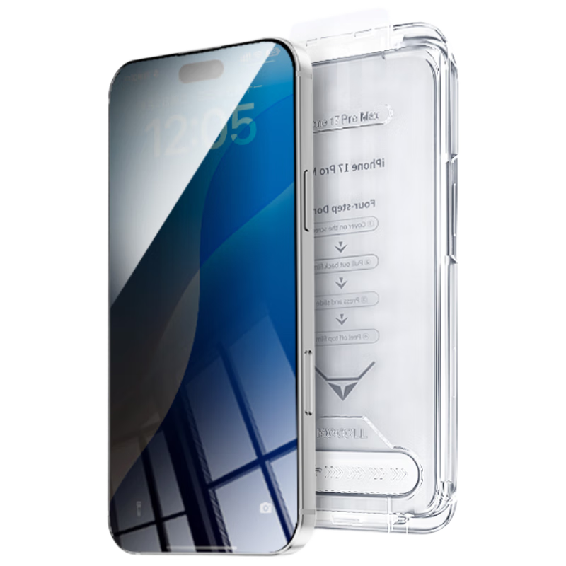 MOCOLL Стеклянный защитный экран для Apple iPhone 17 Pro Max с приватностью, безпыльной установкой, высокой