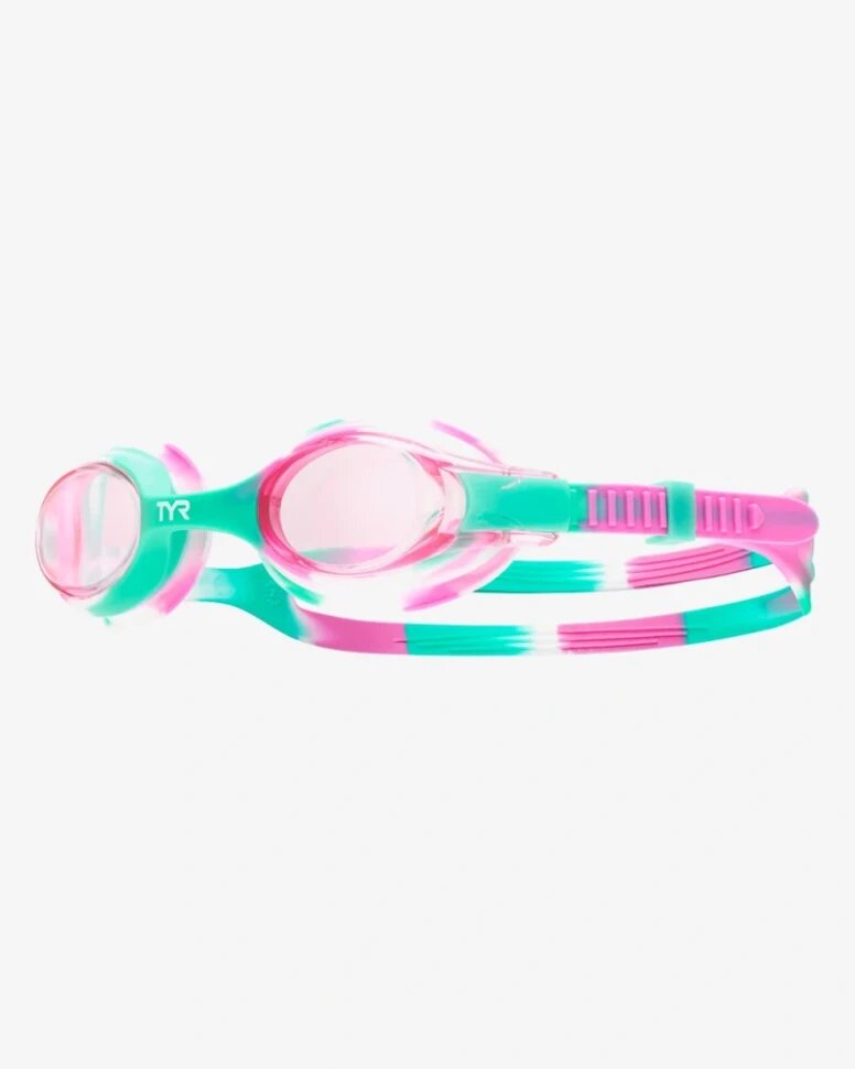 Очки для плавания детские TYR Swimple Tie Dye 687 Розовый (687 Розовый, O/S)