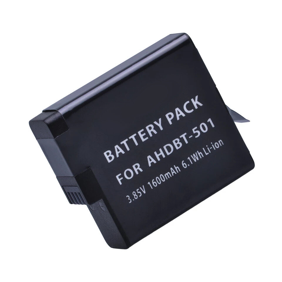 Аккумуляторная батарея АВС 1600 mAh для экшн камеры GoPro Hero 5 6 7 8
