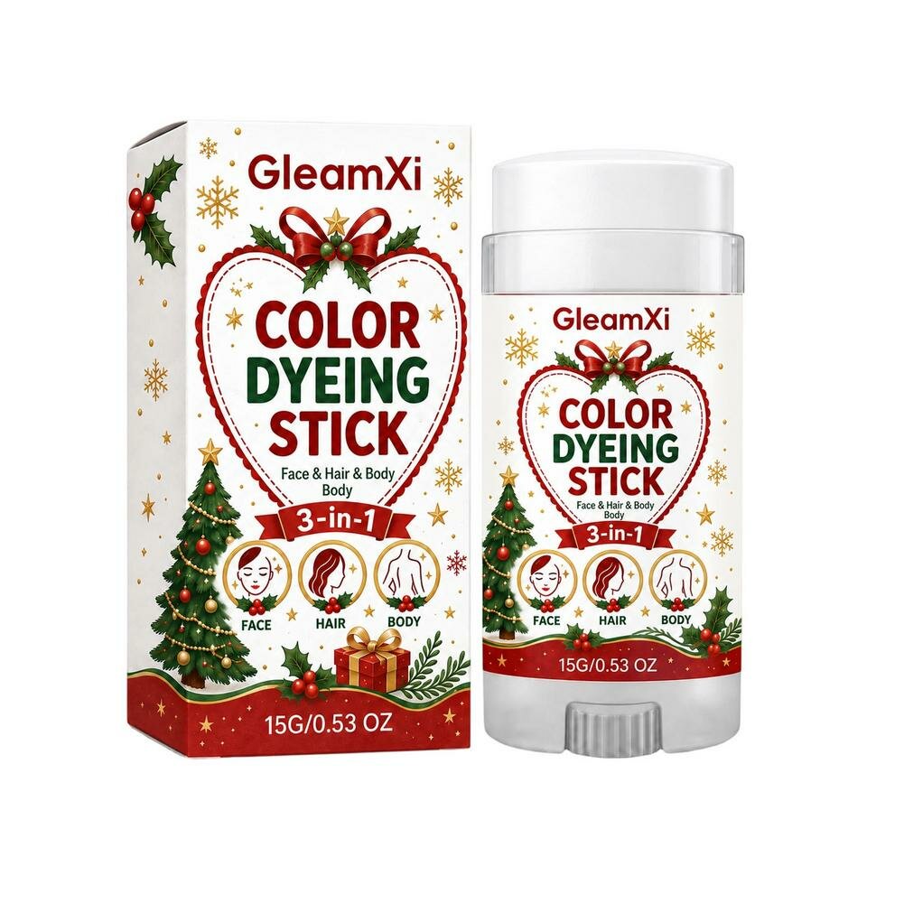 GleamXi Мелки для волос, красные, компактный стик 7,8 см