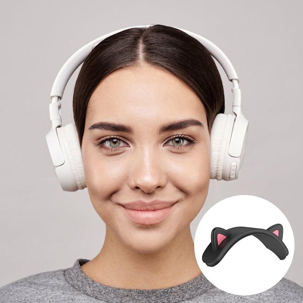 Чехол Для Дуги Наушников Из Силикона Совместимый С AirPods Max Размер 16.1X3.8X3.5Cm