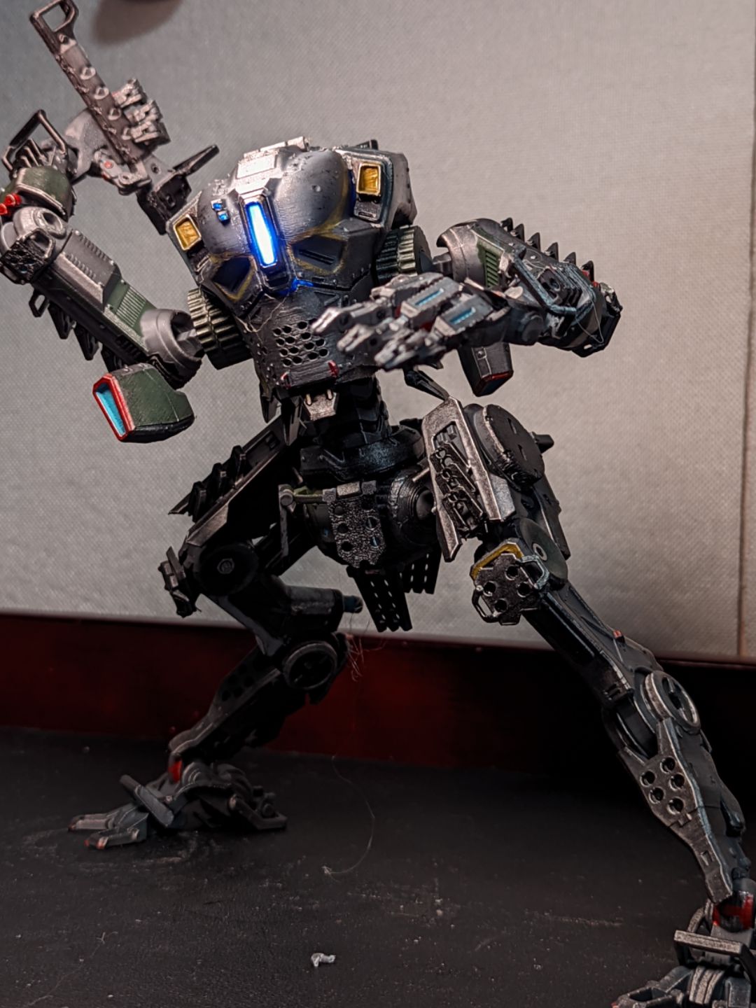 Коллекционная 3D-печатная фигура Ronin Prime из Titanfall 2, высота 25 см, подвижные сочленения, PLA